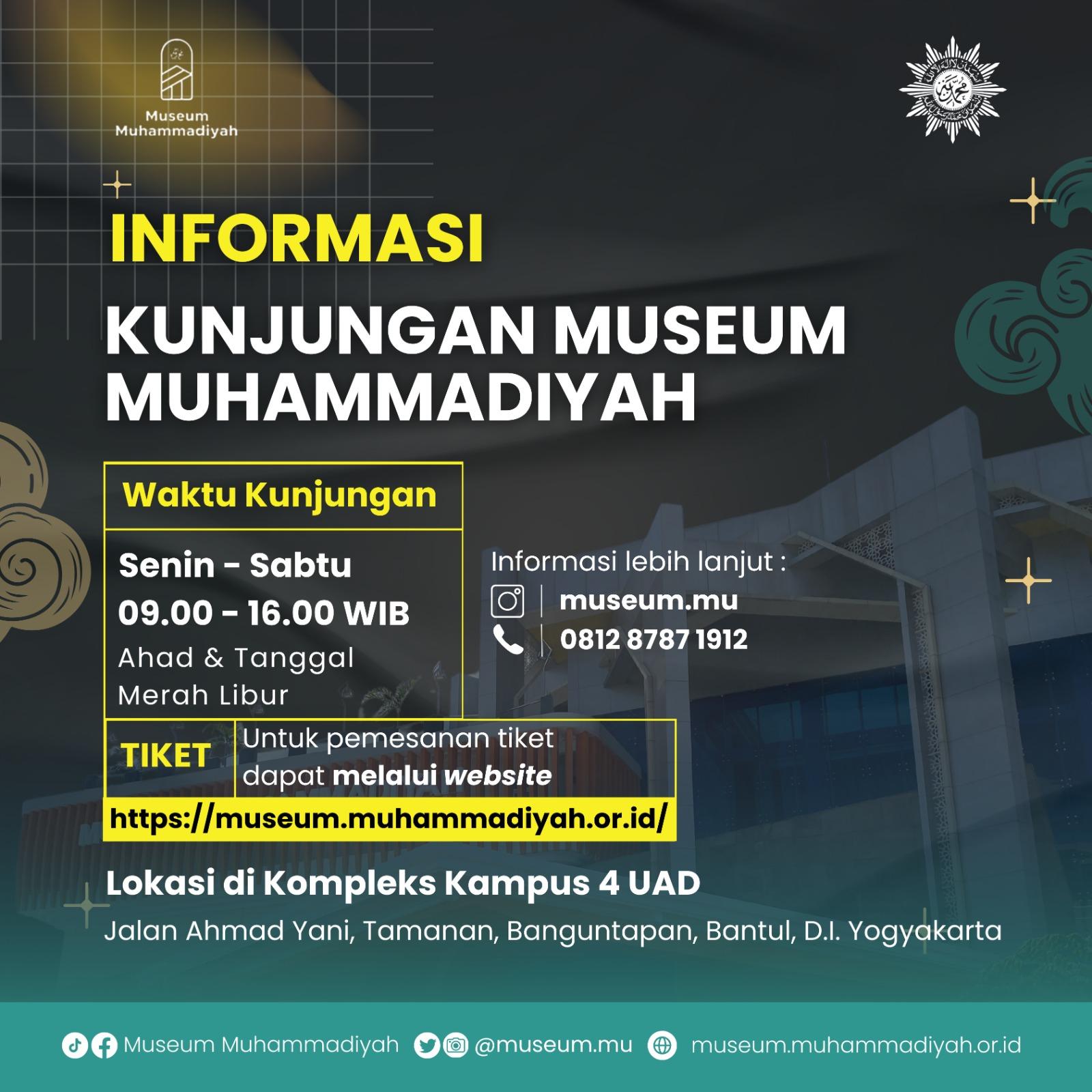 INFORMASI JADWAL LAYANAN - Berita Museum Muhammadiyah